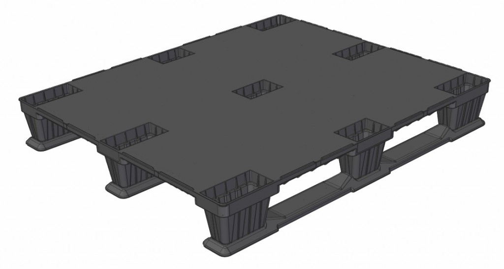 1200x1000 Palet ligero cerrado encajable - Abc Pack