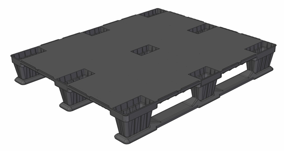 1200x1000 Palet ligero cerrado encajable - Abc Pack